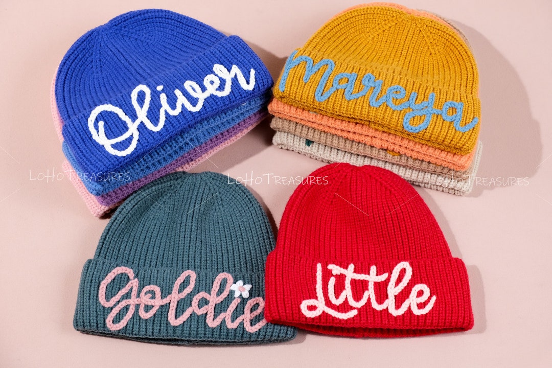 Custom Embroidered Winter Beanies – Personalized Warm Hats for Baby ...