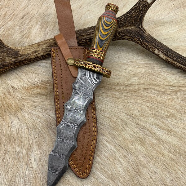 Damascus Dagger - Etsy