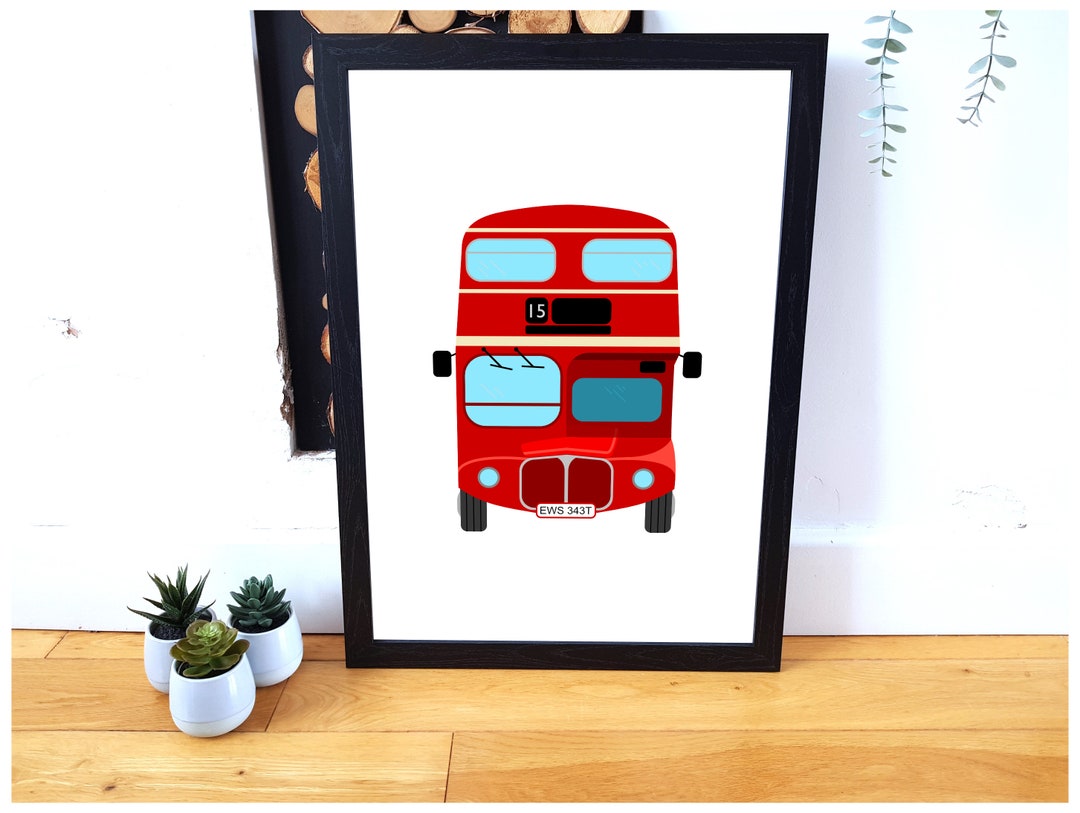 London Bus Print British Icon Poster Decoration for Home - Etsy