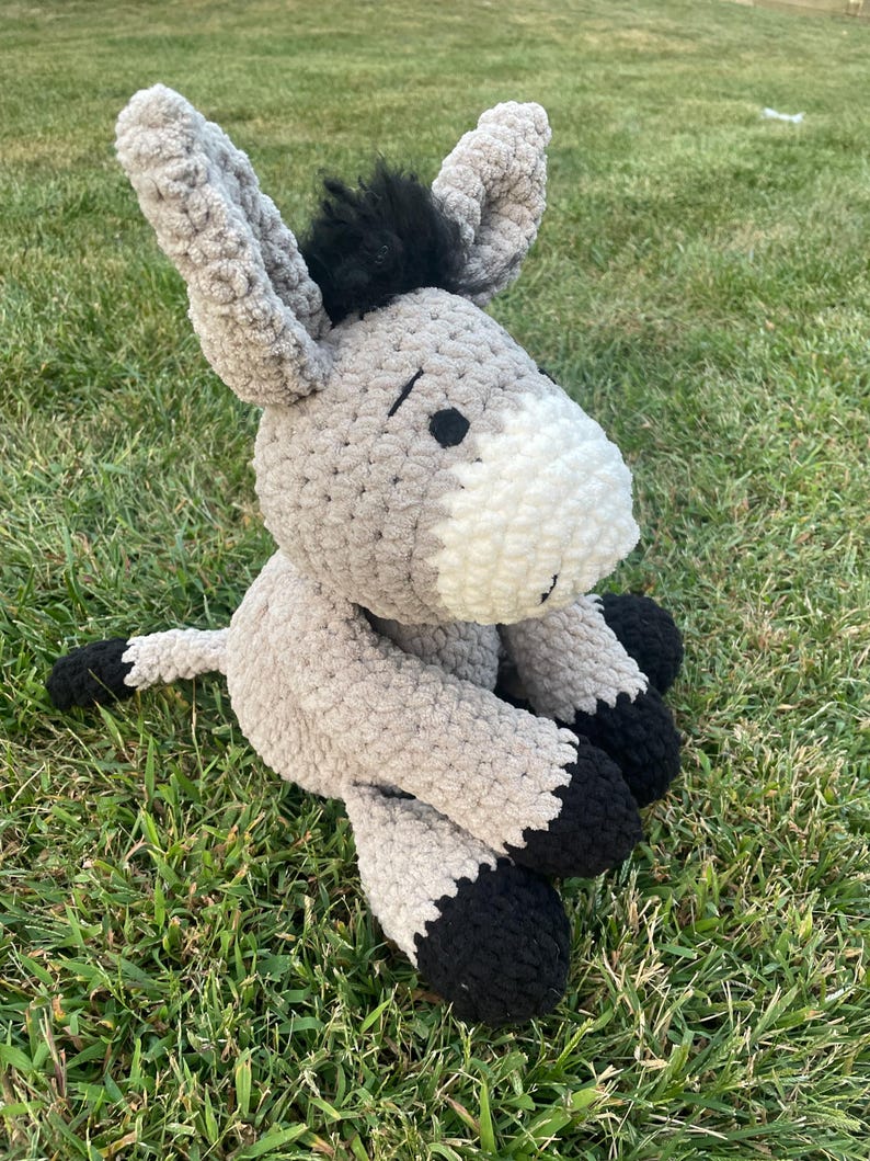 Donkey Lovey Plush Stuffy Toy - Etsy