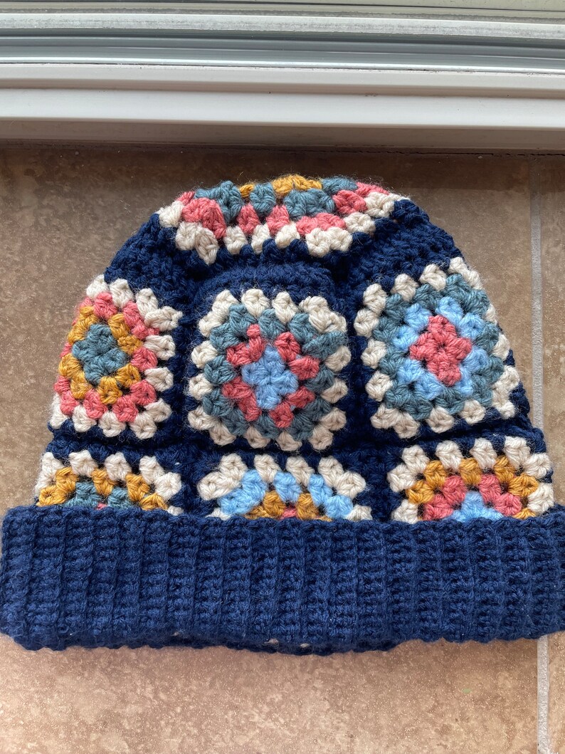 Granny Square Hat - Etsy
