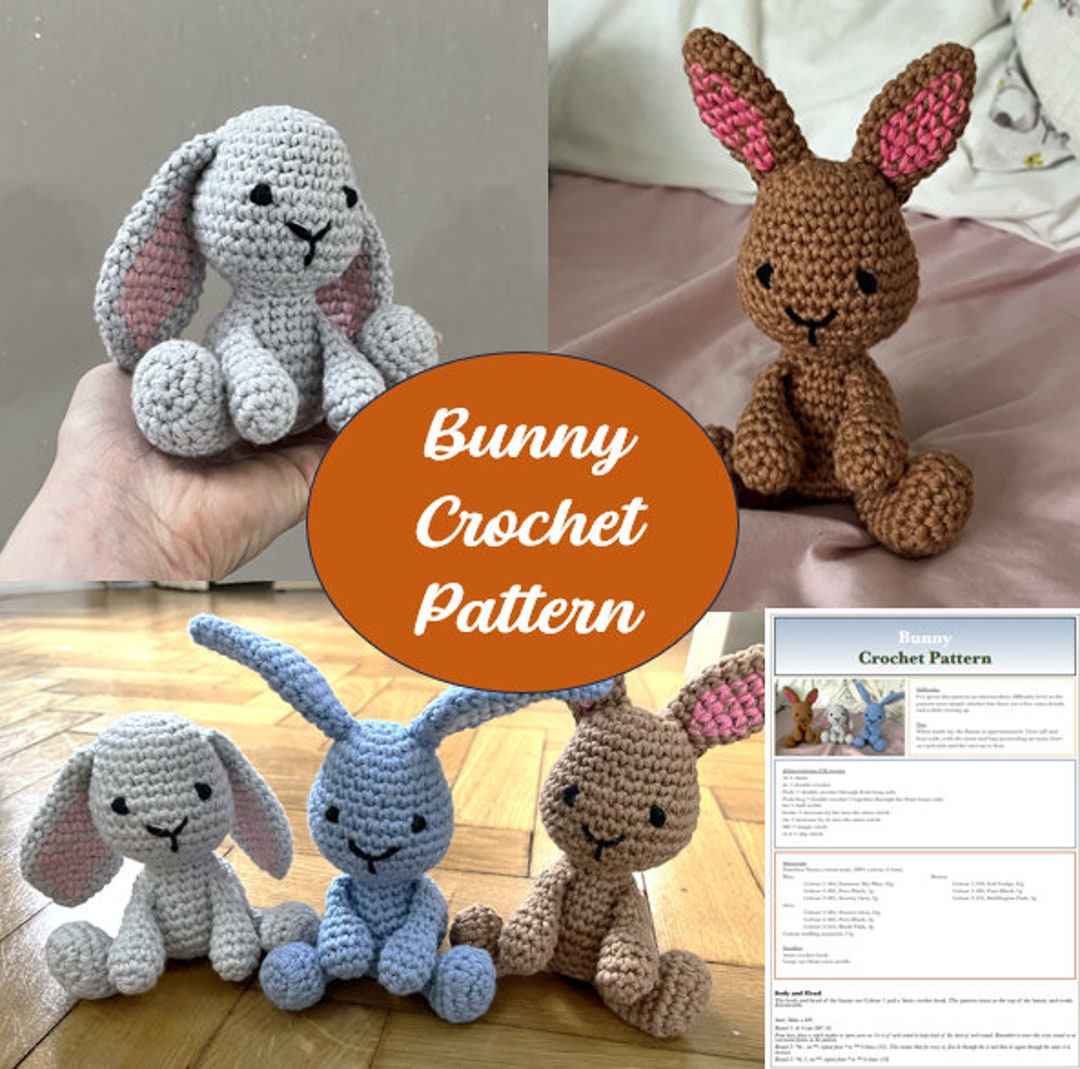 Bunny Crochet Pattern - Etsy