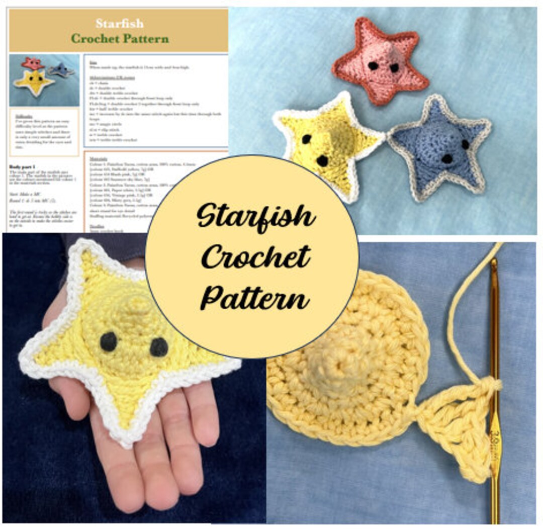 Starfish Crochet Pattern - Etsy