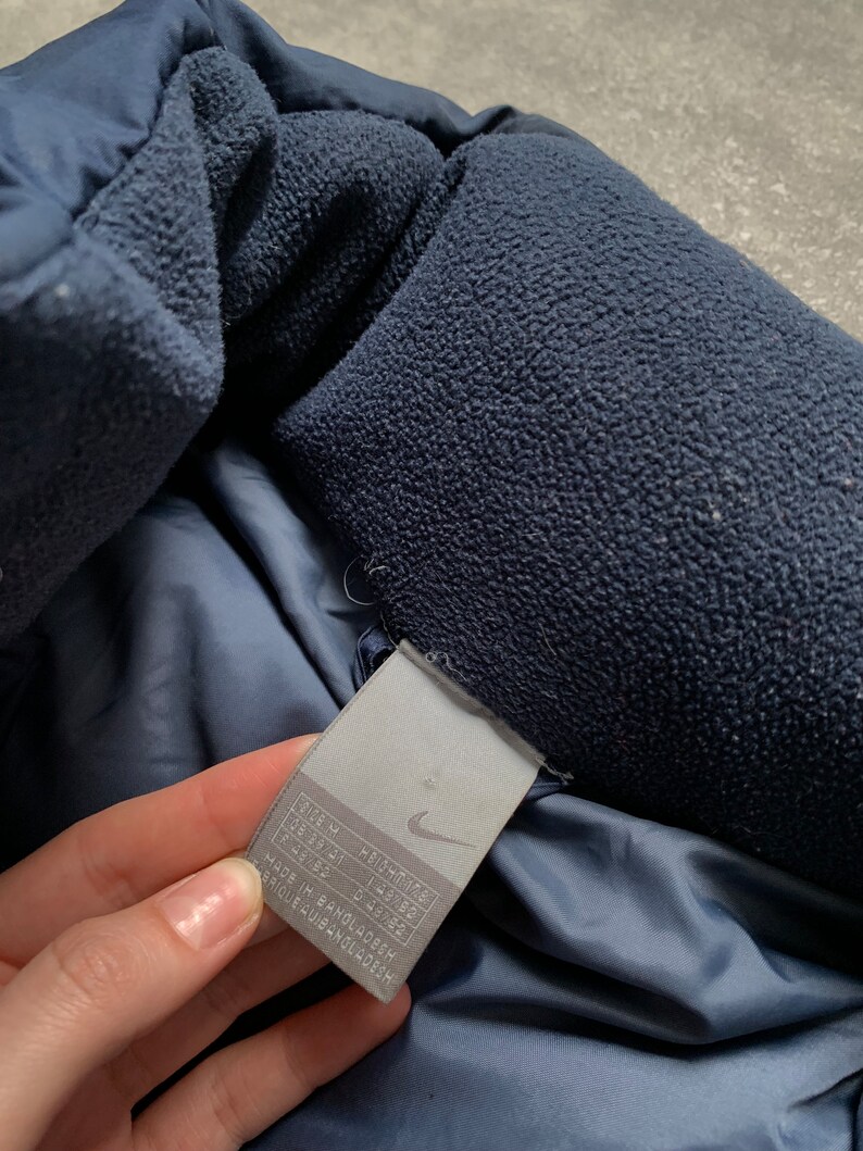 Nike Vintage Puffer Vest Mens M Navy Streetwear Streetstyle Y2k Vintage 90s 00s Retro Drill Ykk ...