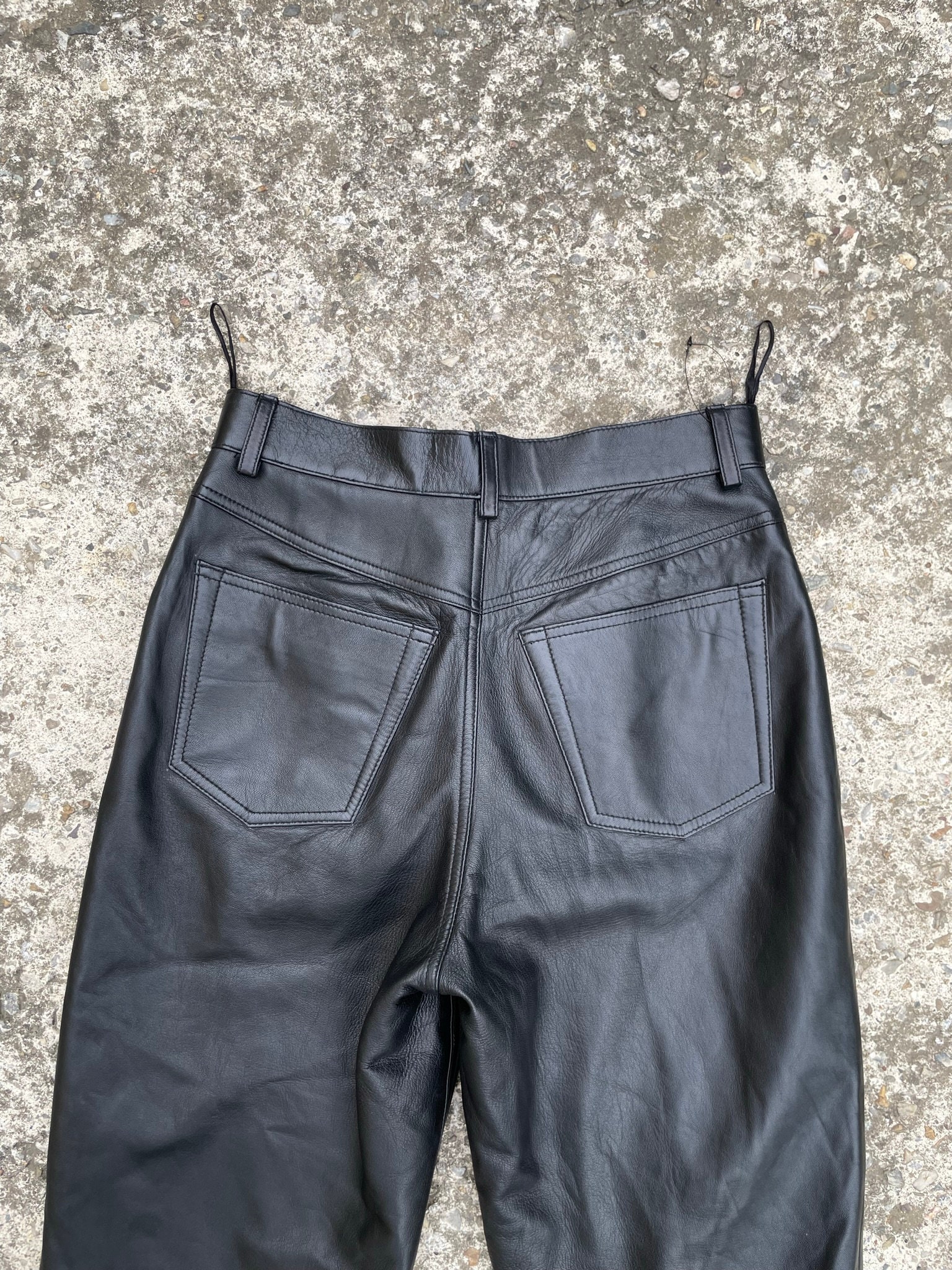 Echtes Leder 100% Real Leather Womens Pant Trousers Size 38 - Etsy