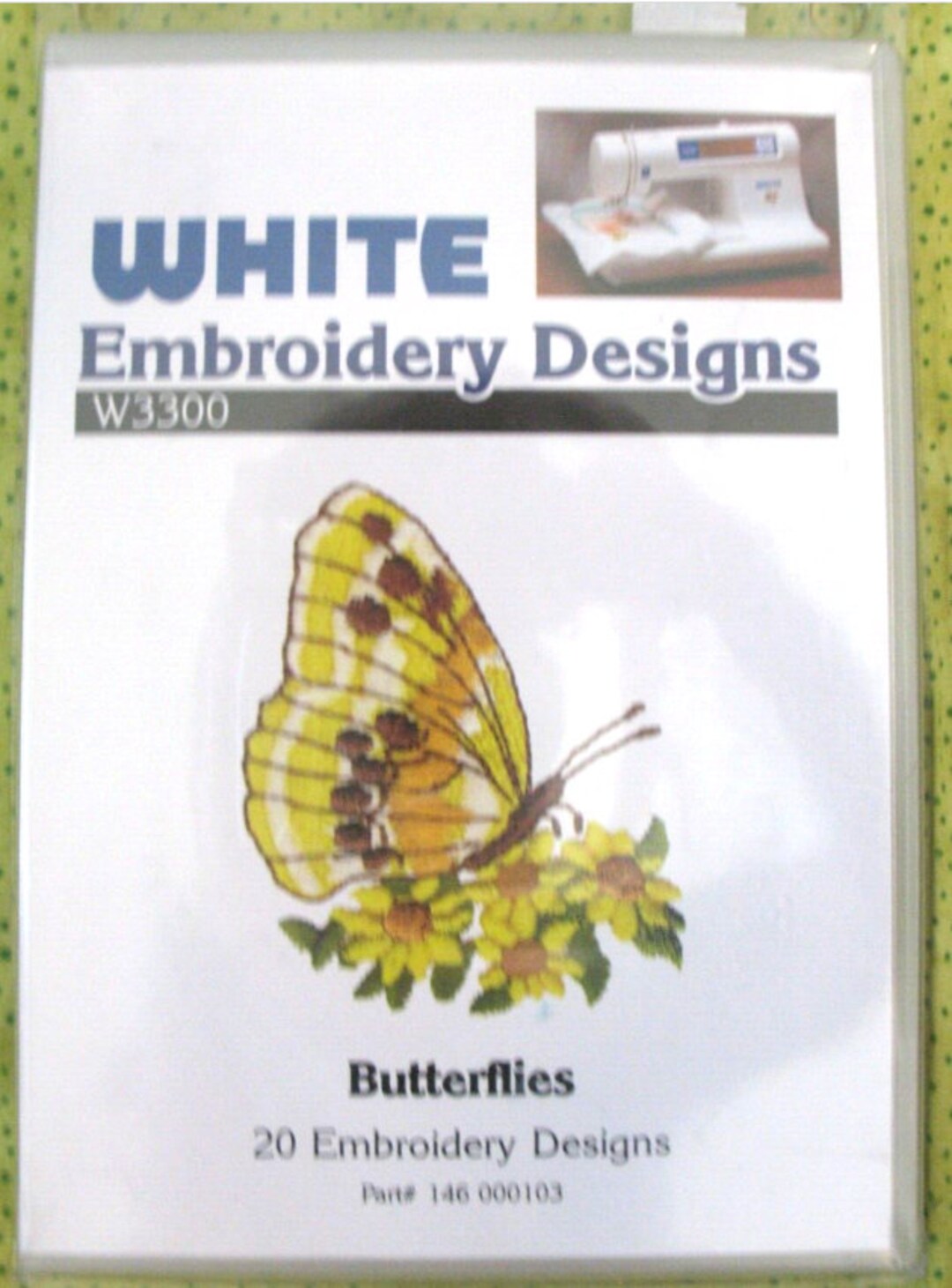 WHITE Embroidery Designs W3300 Card 20 Designs - Etsy
