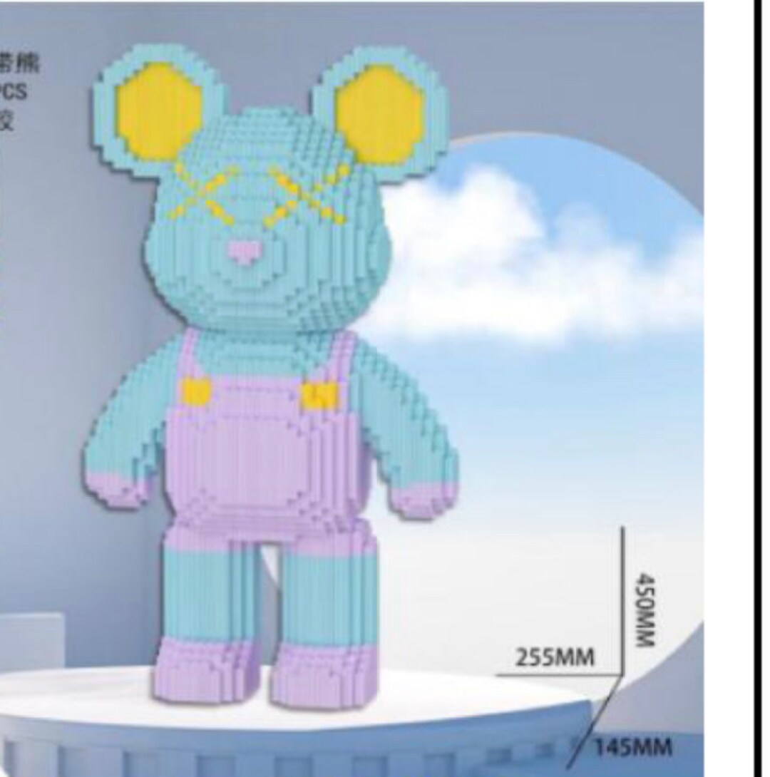 New Arrivals 3D Model Assembled Bearbrick 45cm Christmas Bohemia Candy ...