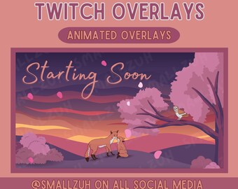 Cute & Cozy Animated Lofi Gaming Room Twitch Overlay Starting Soon ...