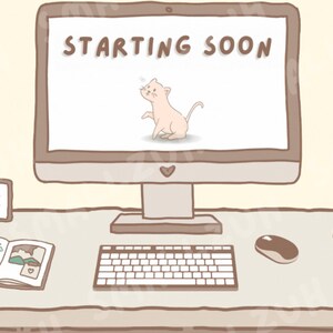 Cute & Cozy Animated Lofi Gaming Room Twitch Overlay Starting Soon ...