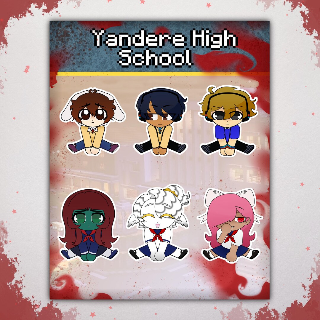 Yandere High School Sticker Sheet, Version 1 - Etsy