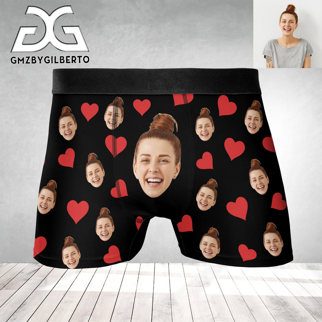 Custom Face Boxers for Men, Personalized Photo Underwear, Face Boxer ...