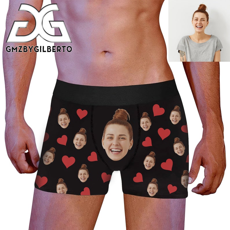 Custom Face Boxers for Men, Personalized Photo Underwear, Face Boxer ...