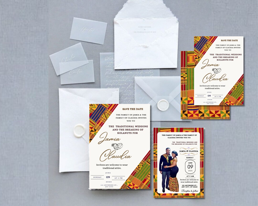Modern Traditional Wedding Invitation Card, Traditional Invitation ...