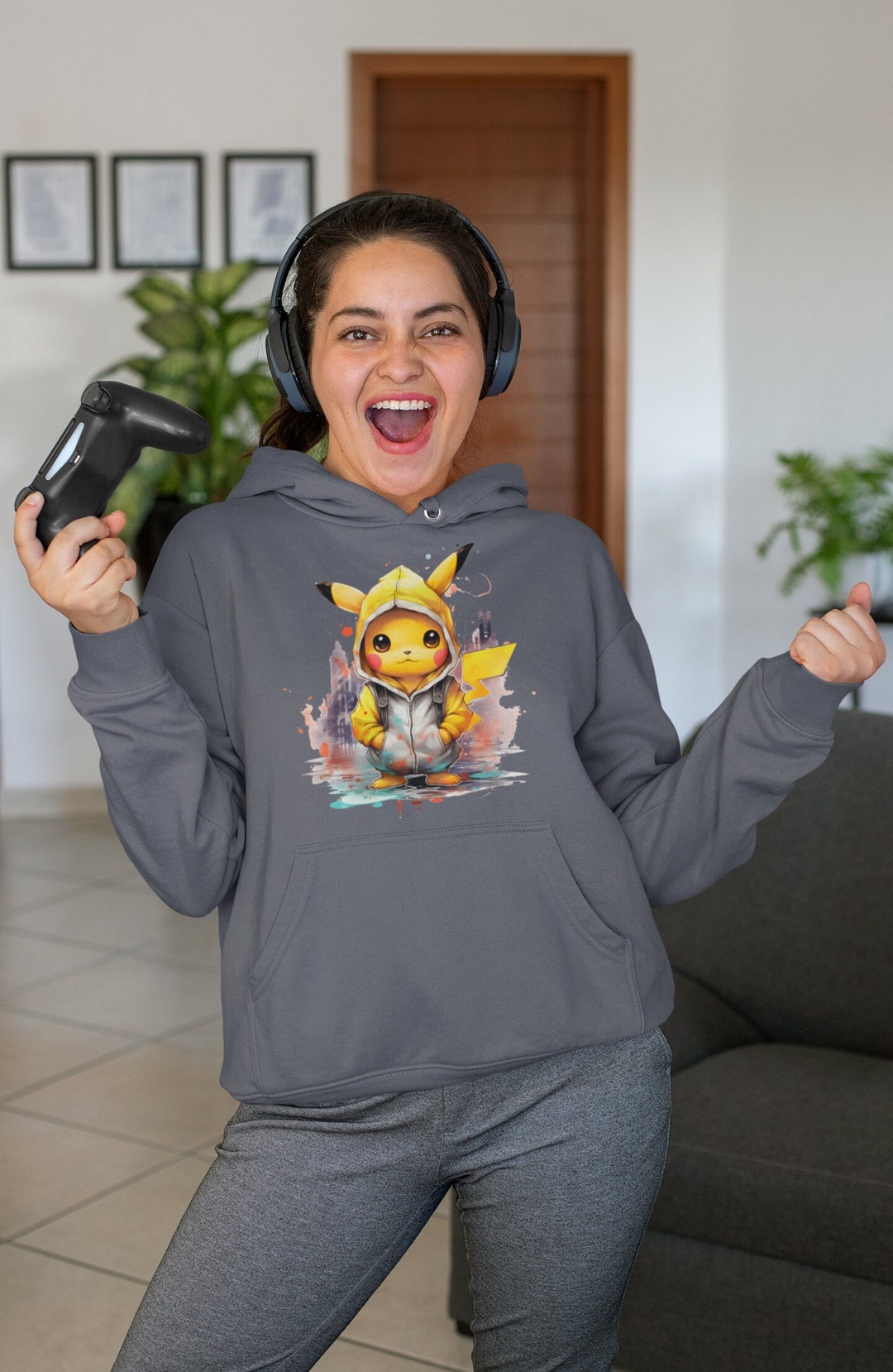 Pikachu Urban Edge-sweat à capuche adulte - Etsy France