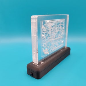 Arduino PCB Art: LED Illuminated Acrylic STEM Gift - Etsy
