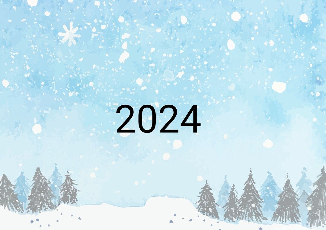 Snowy Landscape Calendar 2024,winter Wonderland Calendar 2024,frosty ...
