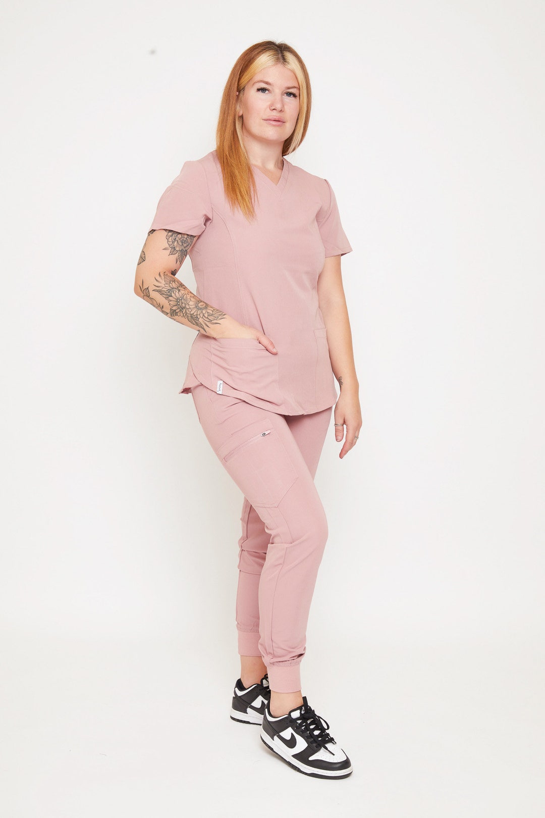 Custom Embroidered Essential Beauty Salon Uniform, Scrubs Lash Nail ...