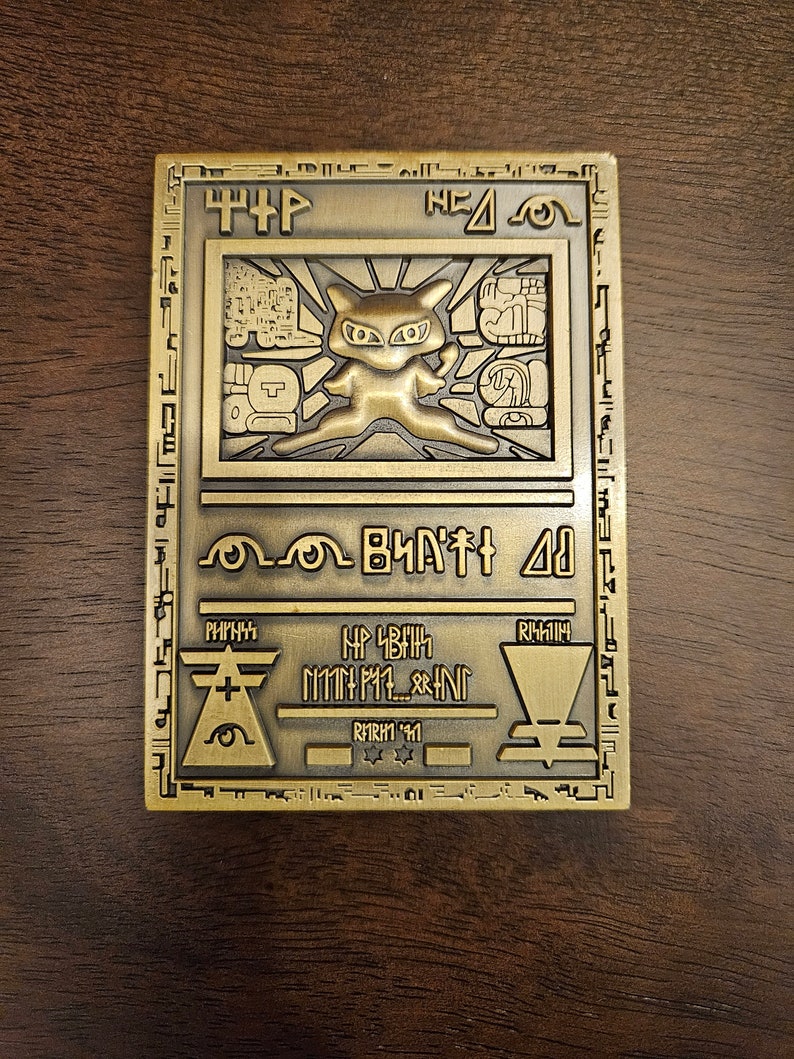 Ancient Mew 3D Bronze Metal Pokemon Card 1st Ed Premium 1st Edition ...