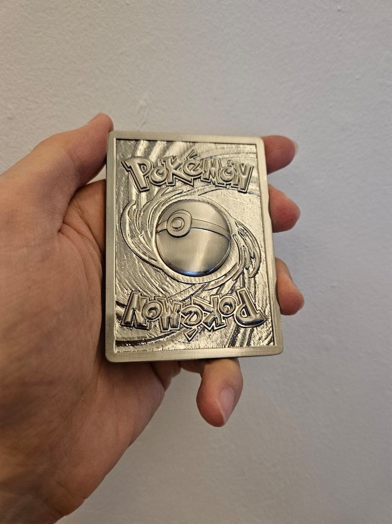 Pokemon Metal Card - Charizard 1st Edition (nickel Edition) - Etsy