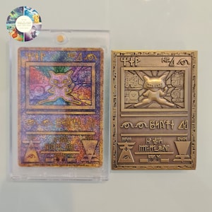 Ancient Mew 3D Bronze Metal Pokemon Card 1st Ed - Premium 1st Edition ...