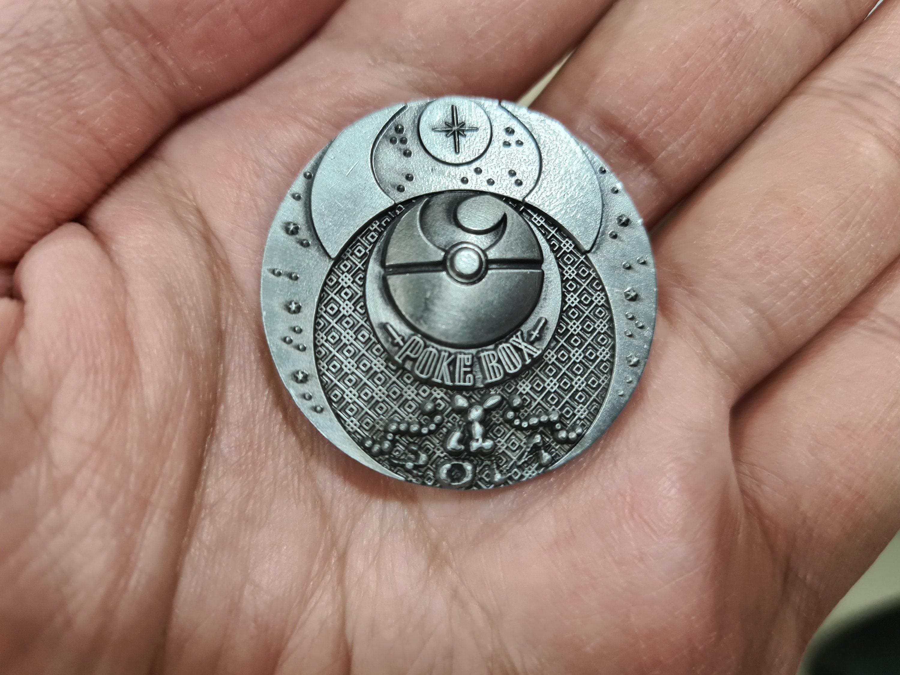 Custom Metal Pokemon Coin Umbreon Silver - Etsy