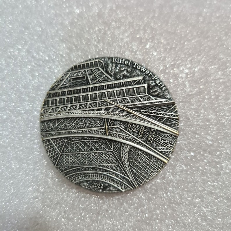 Eiffel Tower Paris Photography Architecture Coin - Etsy