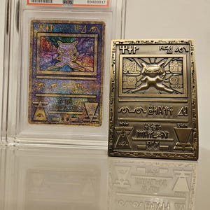 Ancient Mew 3D Bronze Metal Pokemon Card 1st Ed - Premium 1st Edition ...
