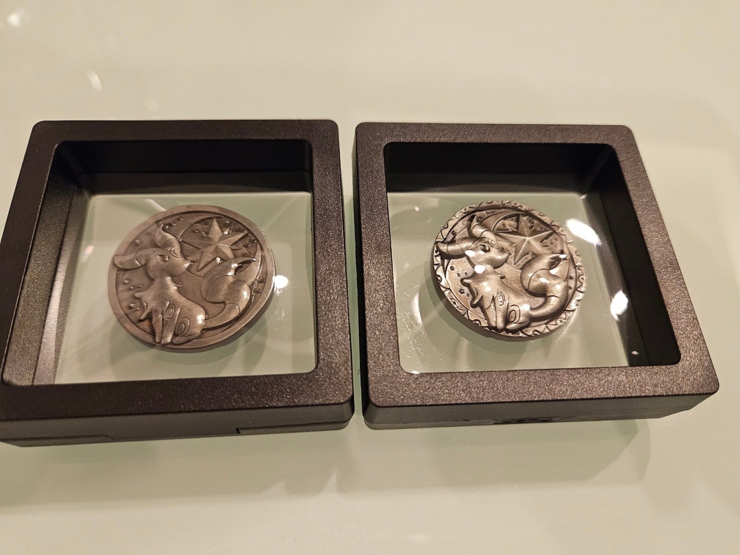 Custom Metal Pokemon Coin Umbreon Silver - Etsy