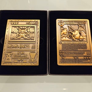 Ancient Mew 3D Bronze Metal Pokemon Card 1st Ed - Premium 1st Edition ...