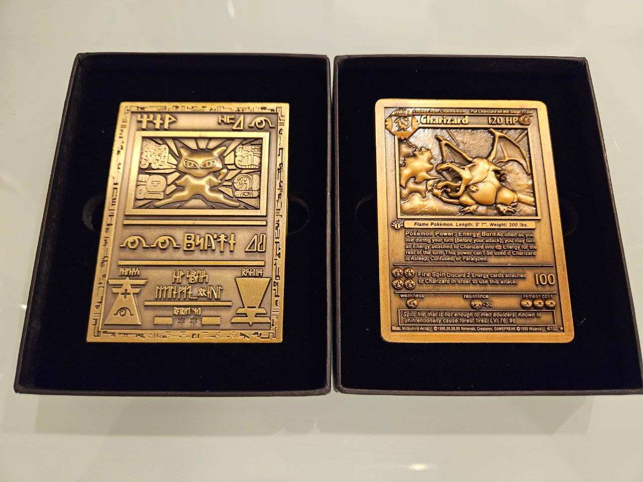 Ancient Mew 3D Bronze Metal Pokemon Card 1st Ed Premium 1st Edition ...