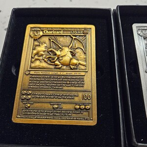 Charizard 1st Edition Gold Pokemon Collectible Metal Card - Etsy