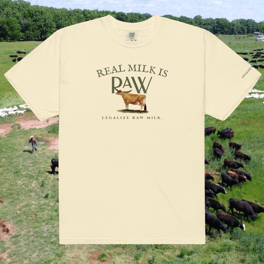Real Milk is Raw Legalize Raw Milk 100% Cotton T-shirt - Etsy