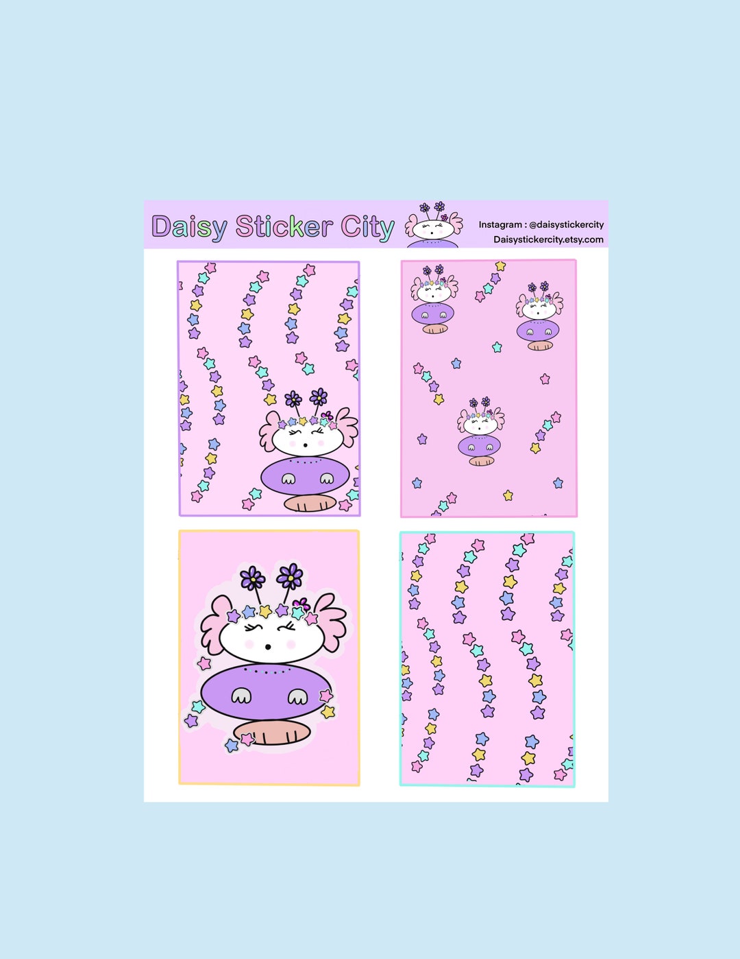 Lola Crown Stars Deco Boxes Sticker Sheet - Etsy