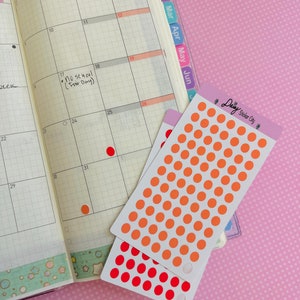 Dot Planner Stickers 5mm Mini Sticker Sheet Habit Coordinate Stickers ...
