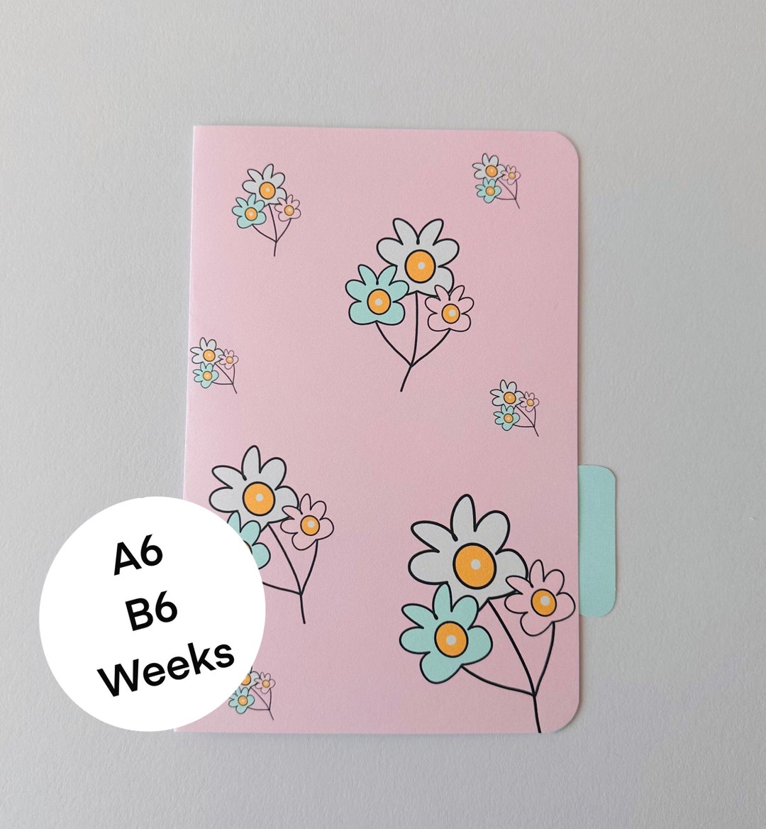 Floral File Folder Planner Paper Sticker Organizer Folder - Etsy