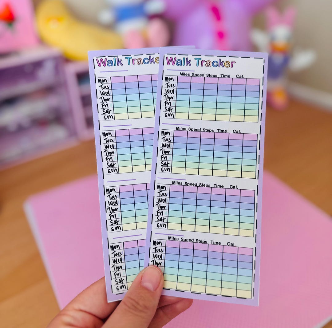 Walking Pad Tracker Full Page Sticker / Walk Tracker / Planner Walk ...