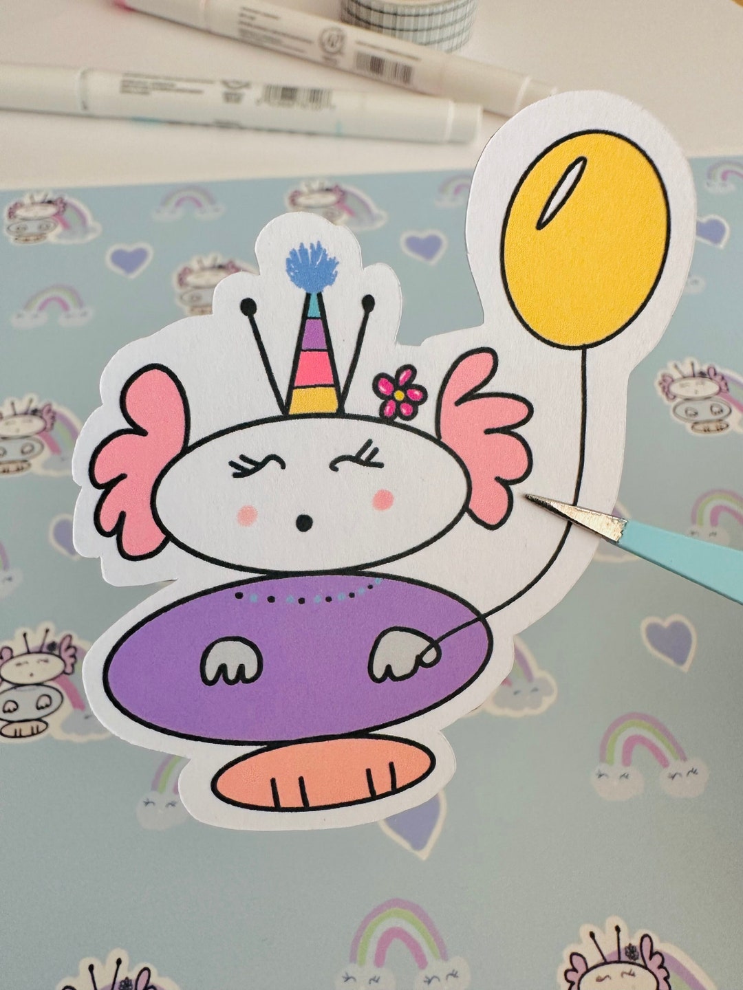 Lola Balloon Party Sticker / Cute Die Cut Sticker / Matte - Etsy