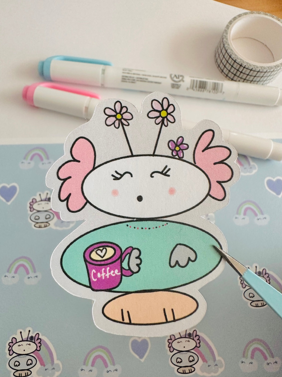 Coffee Day Lola Sticker - Etsy