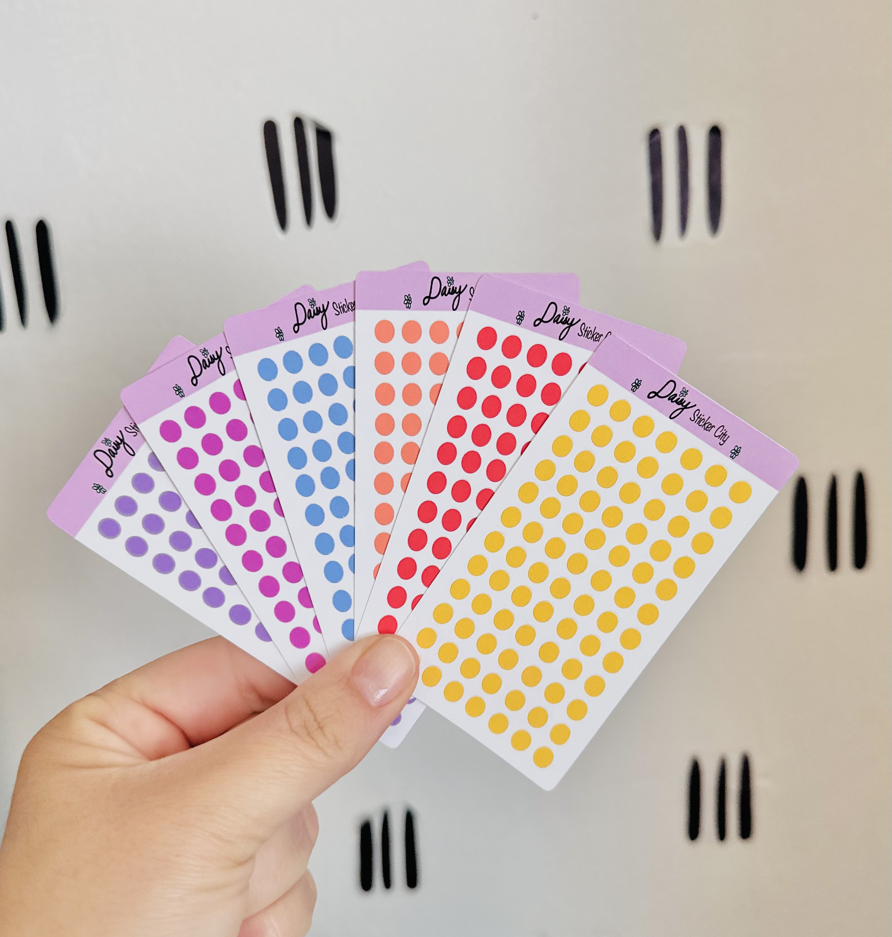 Dot Planner Stickers 5mm Mini Sticker Sheet Habit Coordinate Stickers ...
