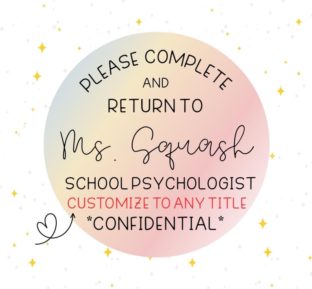 V1 - Customized Labels 2x2in - Please Return To/confidential -teachers ...