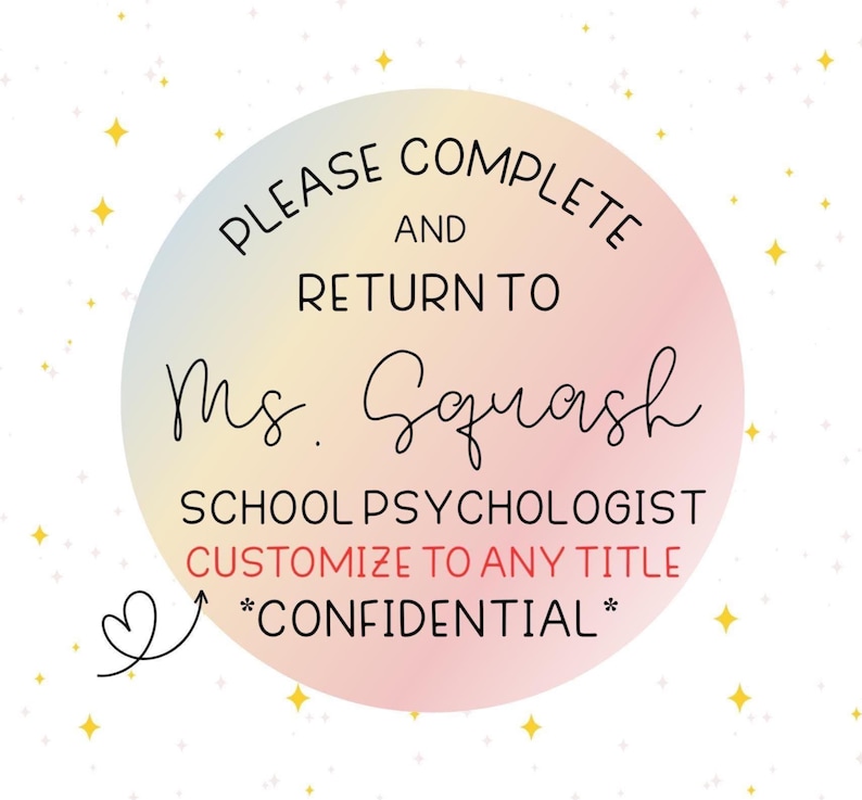 V1 - Customized Labels 2x2in - Please Return To/confidential -teachers ...