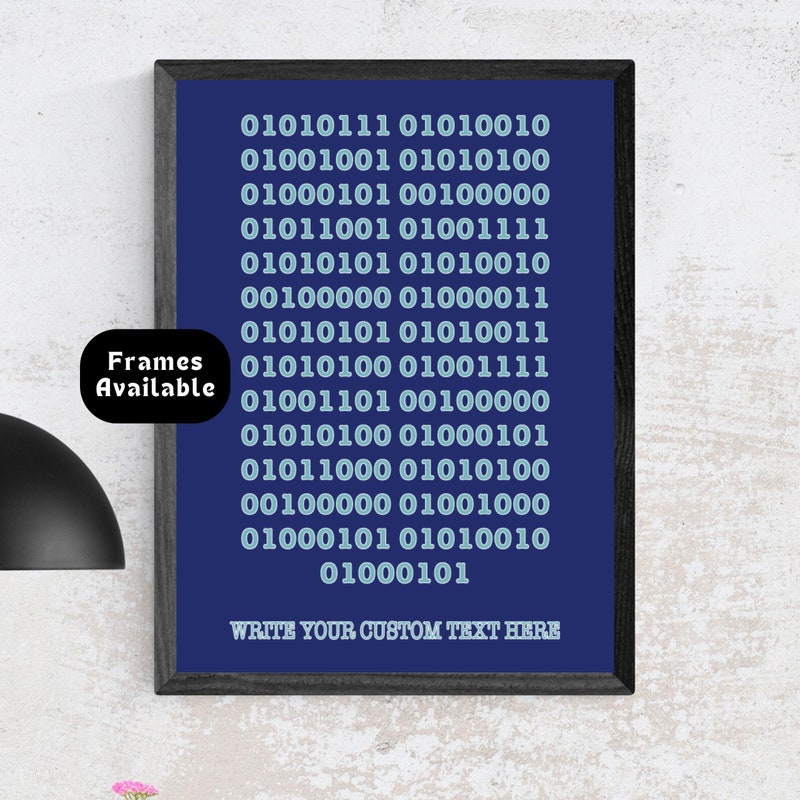 Binary Code - Etsy