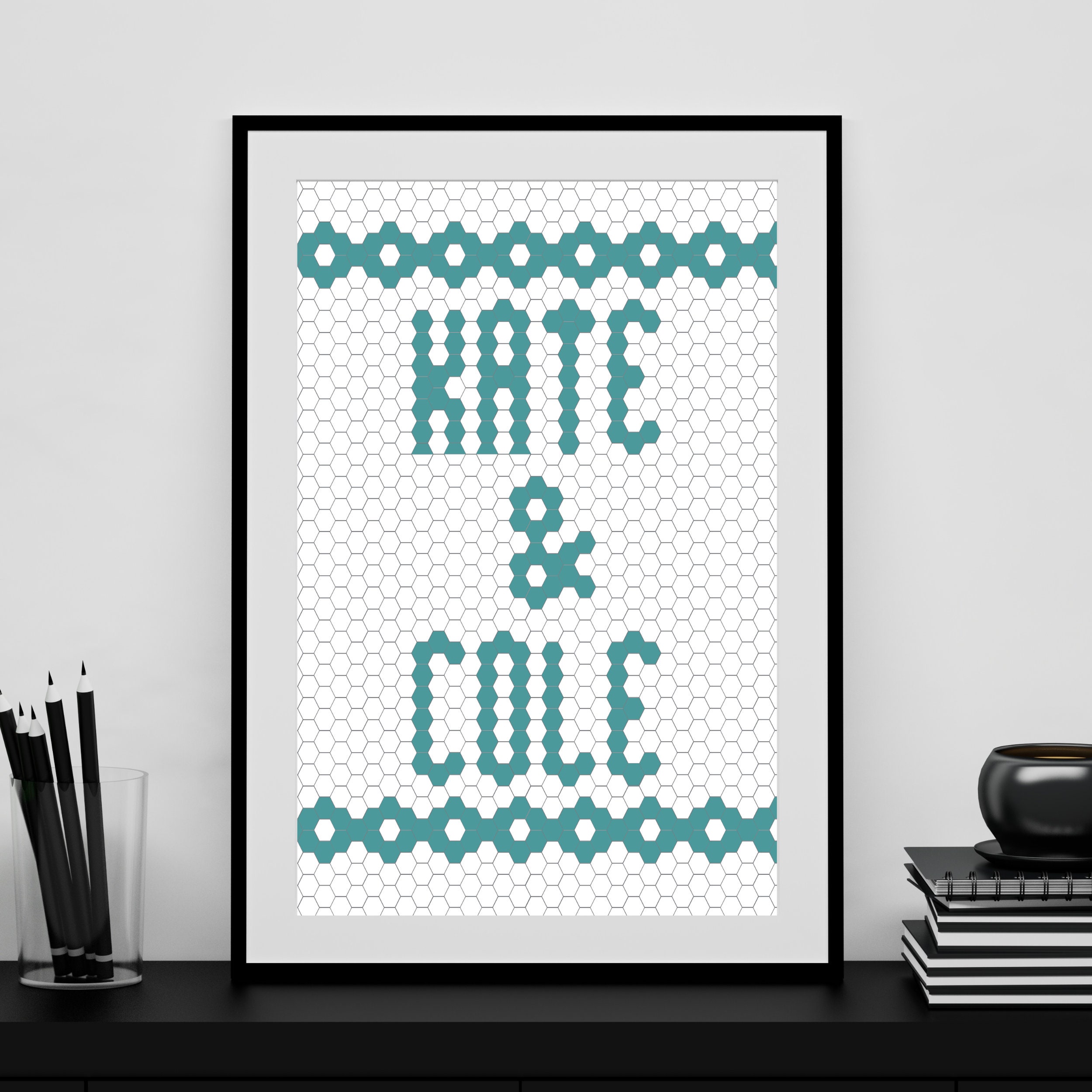 Custom Penny Tile Font Print Personalised Custom Words Here Mosaic ...