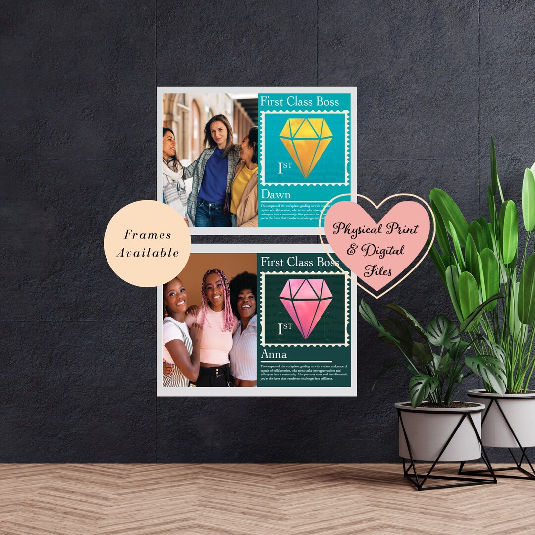 Personalised Photo Boss Definition Print Custom Meaning - Etsy