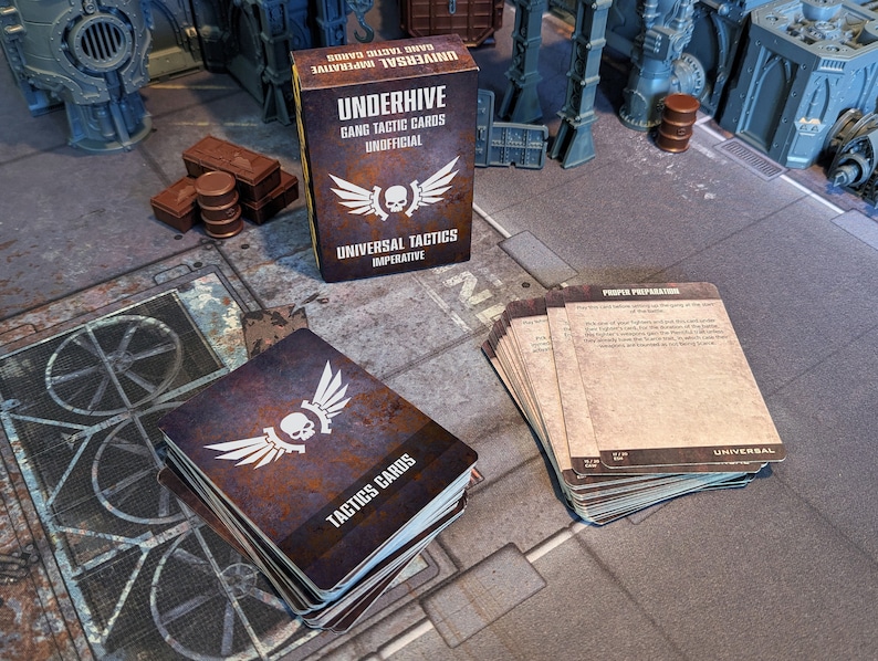 Unofficial Underhive Gang Proxy Tactic Cards - Imperative Collection - Etsy