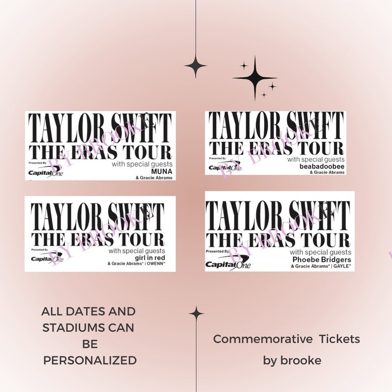 TAYLOR SWIFT Eras Tour Commemorative Tickets DIGITAL - Etsy TAYLOR SWIFT Eras Tour Commemorative Tickets DIGITAL - Etsy