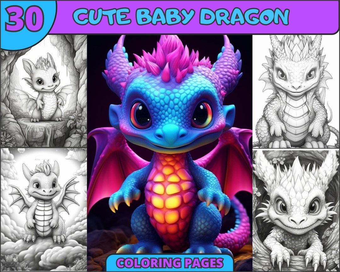 Cute Dragon Coloring Pages, Dragon Coloring Sheets, Animal Coloring ...