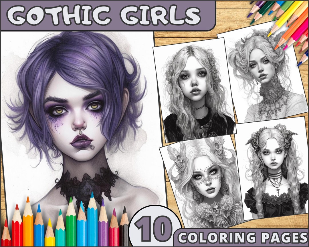 Halloween Coloring Book Pages Horror Coloring Pages - Etsy
