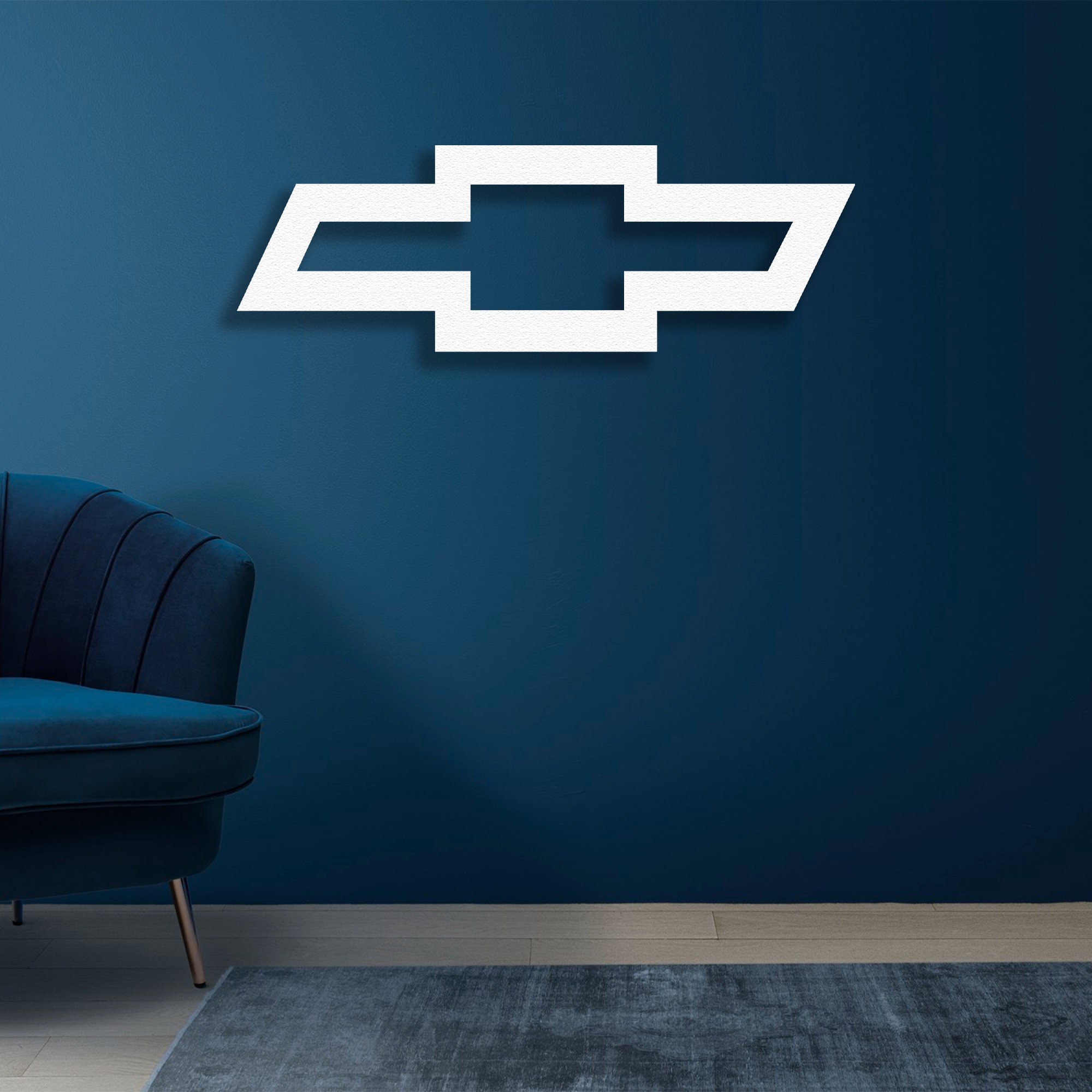 Chevrolet Car Logo Metal Wall Art Home Decor Gift for Her Fireplace ...