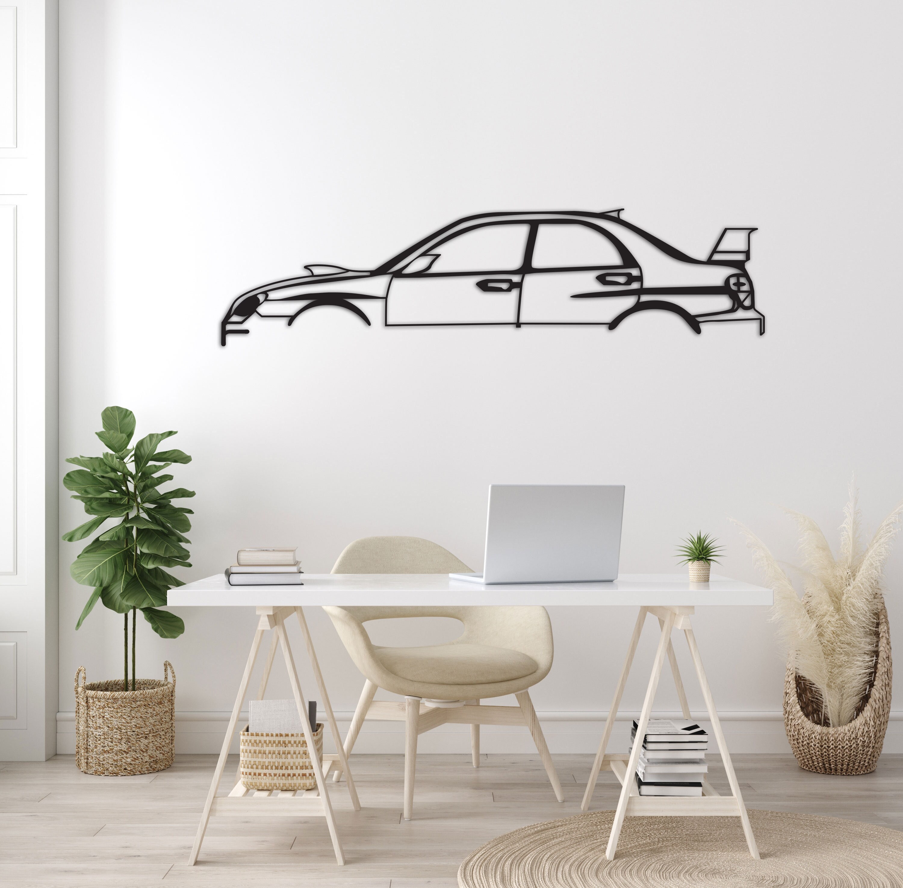 Subaru Impreza Car Guy Gift, Car Wall Art, Metal Wall Art, Car ...
